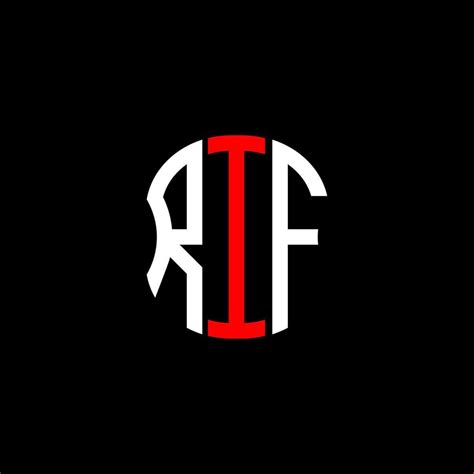 Rif Letter Logo Abstract Creative Design Rif Unique Design 14266127