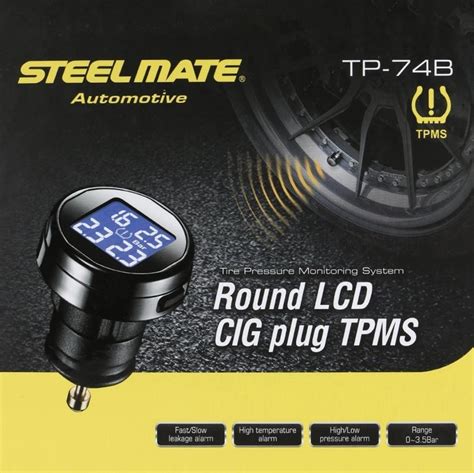Steelmate TP 74P 4 Sensors Wireless DIY TPMS Tire Pressure Monitor