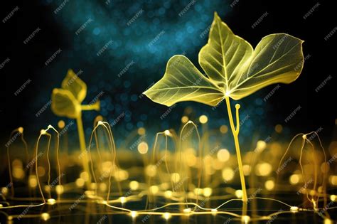 premium photo bioinspired solar cell mimicking plants energy process