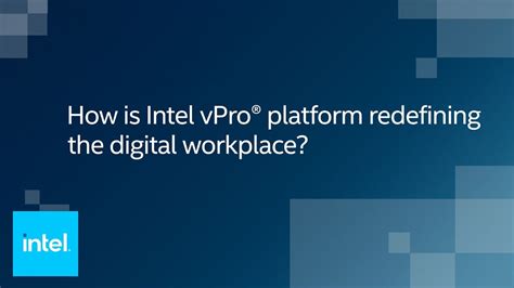 Intel Vpro® Powering Hcl Tech Flexspace Intel Business Youtube