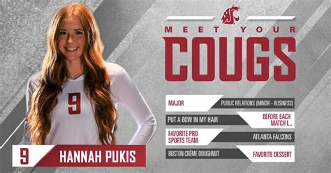 Wsu Volleyball Standout Hannah Pukis Knew At Early Age She Was Pullman