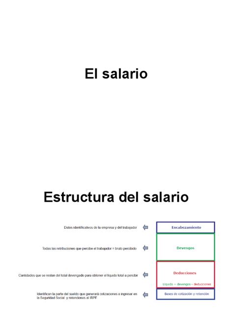 El Salario Pdf Salario Economias