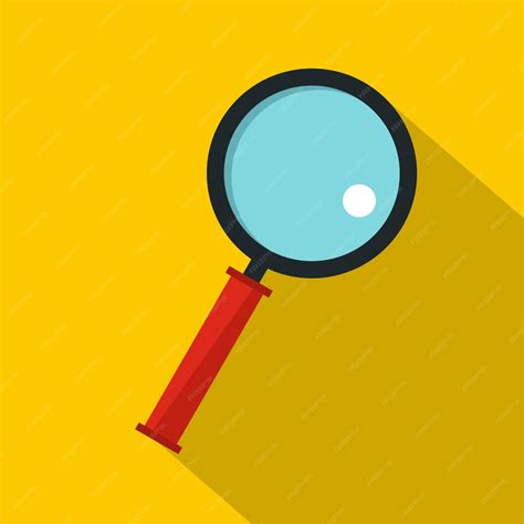 Premium Vector Magnifying Glass Icon Flat Illustration Of Magnifying