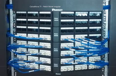 Caixa Nova TI Patch Painel Angular E Reto PANDUIT Cabeamento