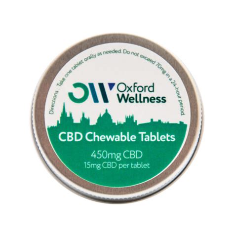 Chewable Cbd Tablet Mint Drops 15mg Tablets Oxford Wellness