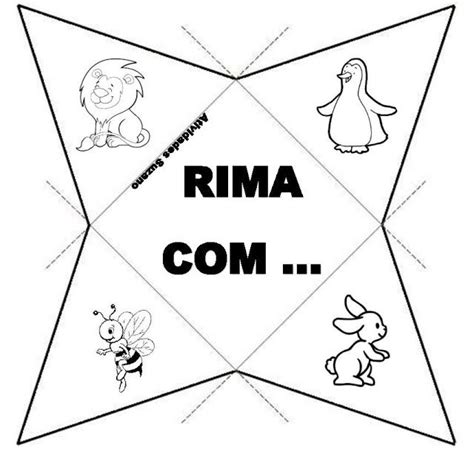 Trabalhando Rima Desenhos Atividades Adriana Atividades De Rima