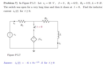 Solved In Figure P Let vs V β R Ω Chegg com