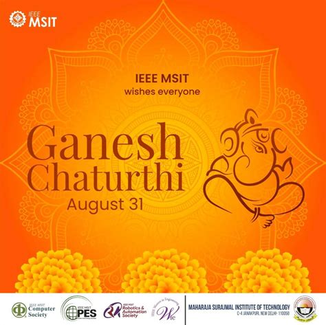 Ieee Msit On Linkedin Ieeemsit Ieee Ganeshchaturthi Ganpati