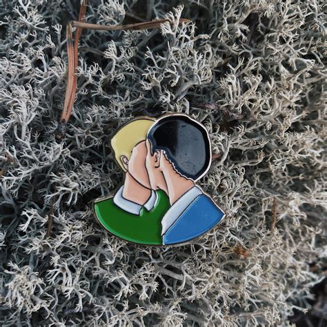 Kiss Enamel Pin Gay Lapel Pin Lgbtq Pin Badge Pride Pin Human Rights