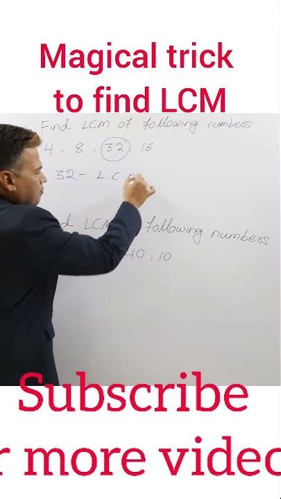 Trick To Find Lcm Fast How To Find Lcm Two Numbers 🔥 Shorts 🔥 Spotlessmaths Youtube