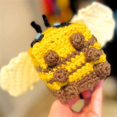Minecraft Bee Crochet Plushie Pattern Etsy