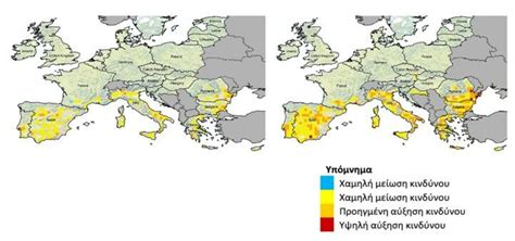 Desertification Sensitivity Index In The Eu As It Was In 2008 And 2017 Download Scientific