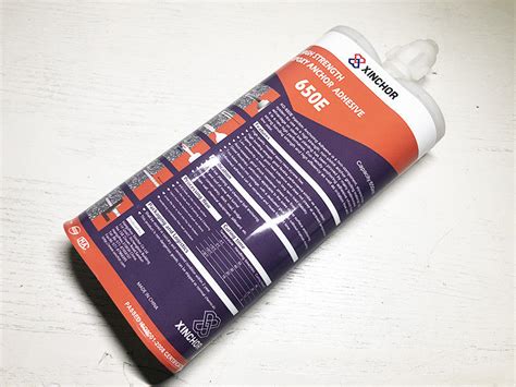 Stress Free Fixed Rebar Epoxy Adhesive Masonry Epoxy Anchors Moist