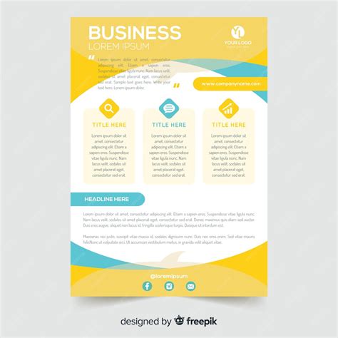 전단지 비즈니스 템플릿 무료 벡터