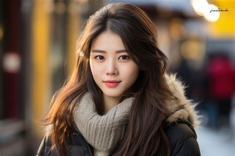 El Cautivador Retrato Urbano De Una Joven Japonesa Foto Premium