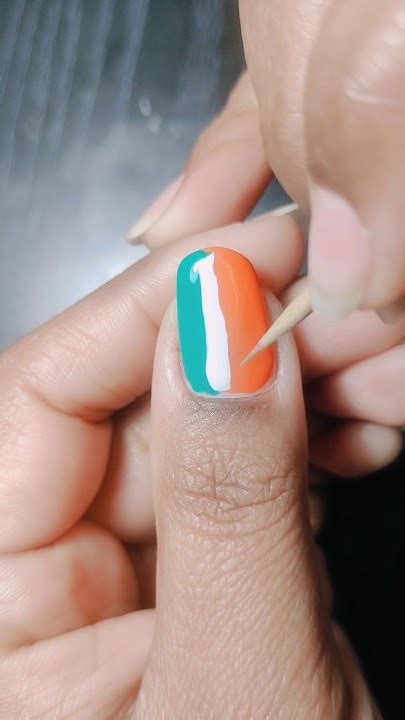 🇮🇳 Republic Day Special Nail Art At Home 🏡shorts Republicday