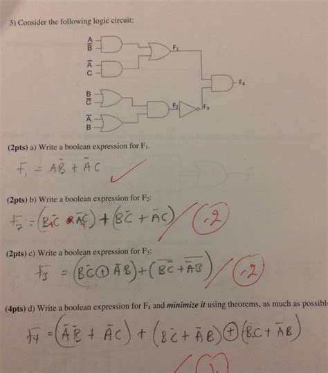 Solved Consider The Following Logic Circuit A Write A Chegg