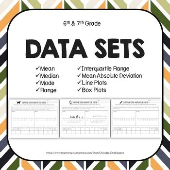 Data Sets Mean Median Mode Range Interquartile Range Box Plots Dot Plots