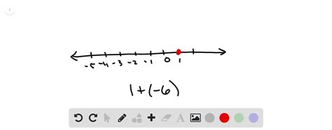 SOLVED Use A Number Line To Find Each Sum 1 6 Numerade