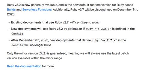 Jekyll Deployment Error On Vercel Due To Ruby Version Mismatch Stack