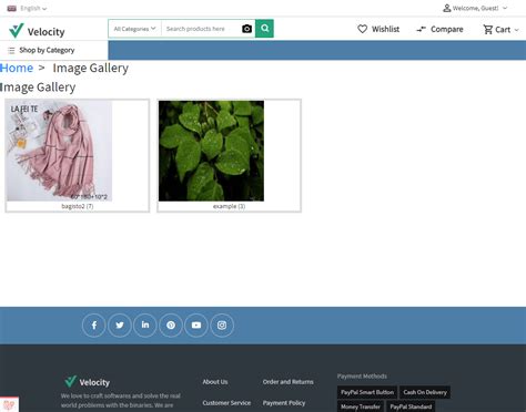 Laravel ECommerce Image Gallery Bagisto