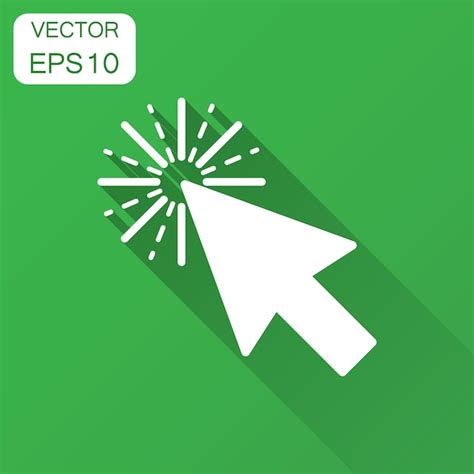 Premium Vector Computer Mouse Cursor Icon In Flat Style Arrow Cursor