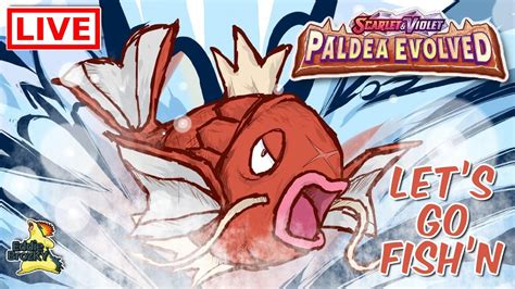 LIVEPokemon Paldea Evolved Opening Chasing Magikarp YouTube