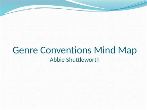 pptx genre conventions mind map dokumen tips