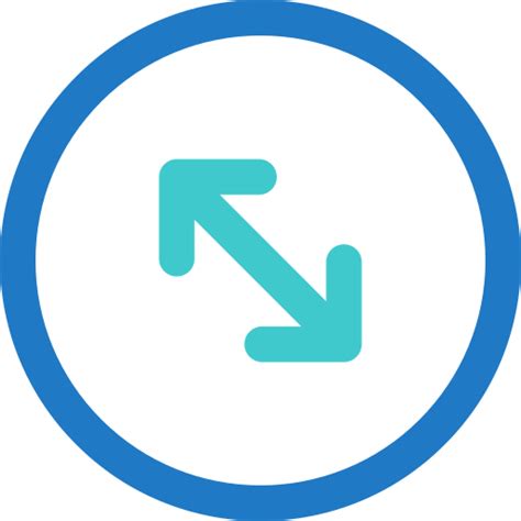 Resize Expand Generic Blue Icon