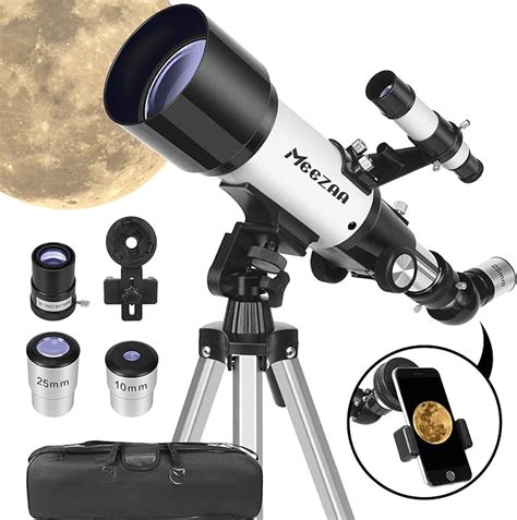 MEEZAA Telescopio Astronómico Profesional para Niños y Adultos 70 mm Apertura Telescopio