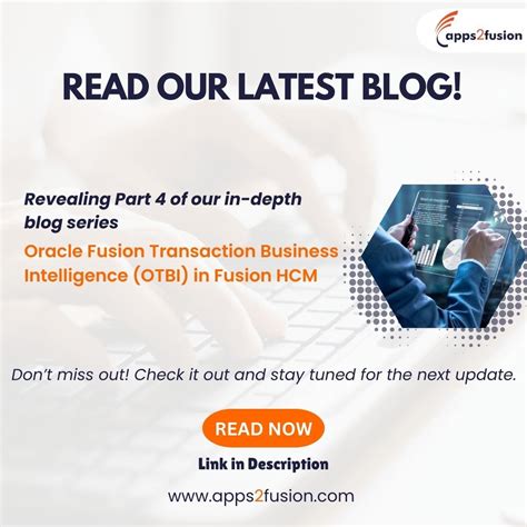 Apps2fusion On Linkedin Unlock The Full Potential Of Otbi And Enrich Your Oracle Hcm Adventure…