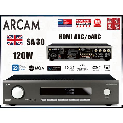 聊聊可議價『盛昱音響』英國 Arcam Sa30 綜合擴大機『hdmiroonairplay 2mqa』 蝦皮購物