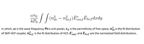 Overlap Integral Calculation For A Directional Coupler