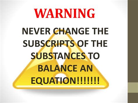 Warm Up Write The Skeletal Equation For The Following Word Equation