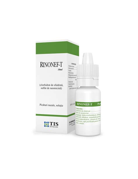 Rinonef T Picaturi Nazale 10 Ml Tis Farmacia Dav