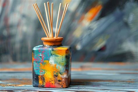 Aromatherapy Essence Stylized Diffuser In Contemporary Art Collage