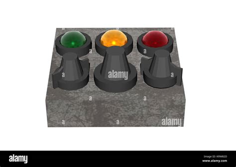 Control Panel With Lamp Released Stock Photo Alamy