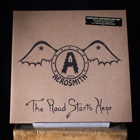 Aerosmith The Road Starts Hear Lp Black Shag Vintage
