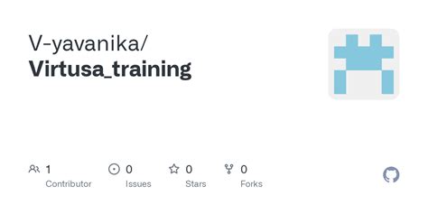 GitHub V Yavanika Virtusa Training