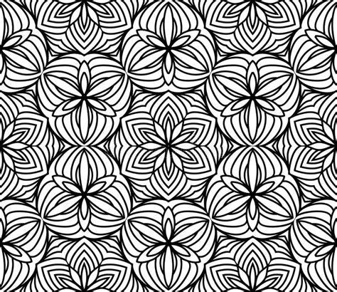Black And White Op Art Design Vector Seamless Pattern Background Stock