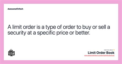Limit Order Book Awesomefintech Blog
