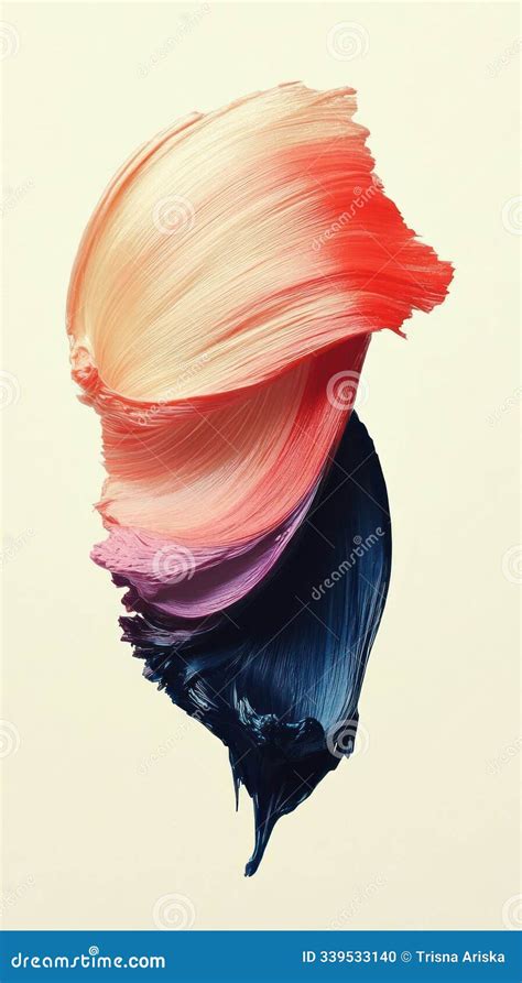 Abstract Swirl Of Colors Blending Into Each Other Creating A Dynamic Visual Effect Stock