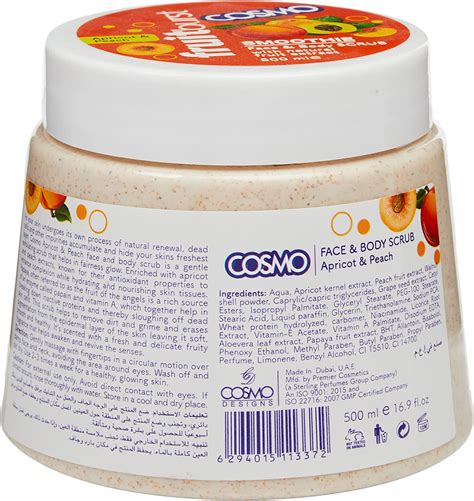 Cosmo Fruitburst Apricot And Peach Face And Body Scrub 500 Ml Io 002