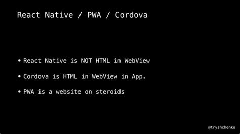 Pwa To React Native Migration Ppt
