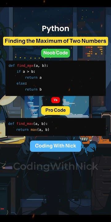 finding the maximum of two numbers in python coding shorts htmlcss