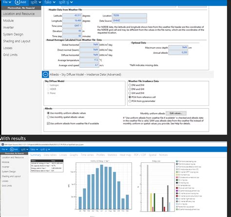 Poa Reference Cell Without Pressure Column Loss Diagram · Issue 1366 · Nrel Sam · Github