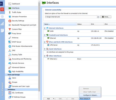 Configuring Network Interfaces In Kerio Control Keriocontrol
