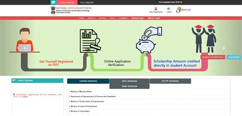 National Scholarship Portal 2021 22 Central Sector Scholarship Scheme