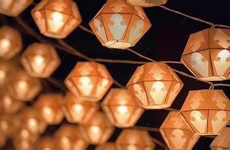 밤에는 줄에 불을 붙인 종이등 등불 불교 생활용품 배경 일러스트 및 사진 무료 다운로드 Pngtree