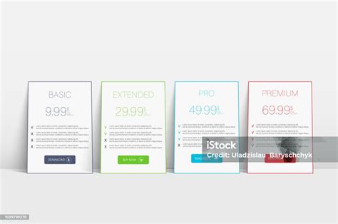 用於 Web 功能區設計的扁平關稅向量定價表範本定價表 Ui 設計價格表範本價目表商業關稅橫幅計畫範本向量圖形及更多乾淨圖片 Istock
